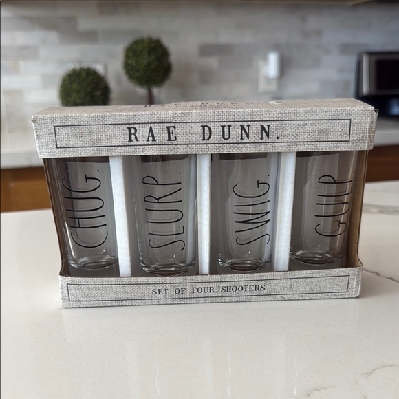 Rae Dunn | Dining | New Rae Dunn Clear Glass Shooter Set | Poshmark